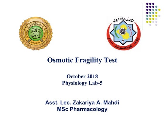 Osmotic Fragility Test | PPTX