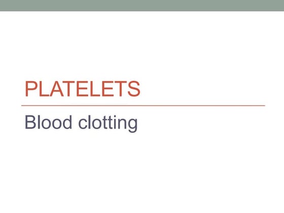 Blood coagulation cascade | PPT