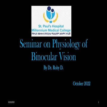 Basics of binocular vision | PPT