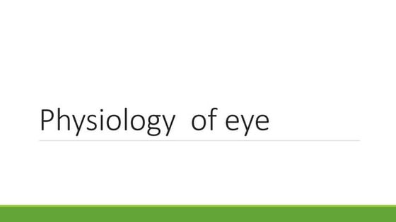 ppt on Eye anatomy | PPT