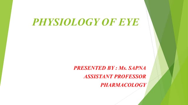 Structure and function of eye | PPTX