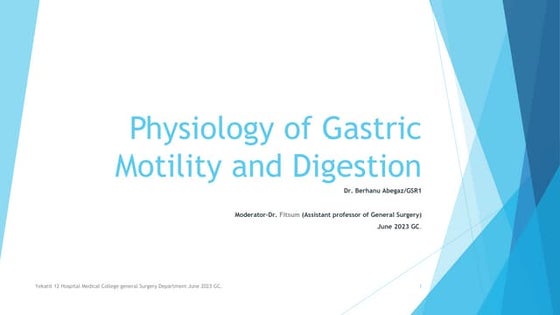 Motility in the alimentary tract | PPT