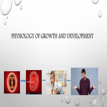 Physiology of growth and development | PPT