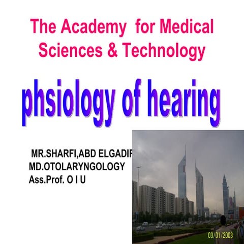 Physiology Of Hearing | PPT