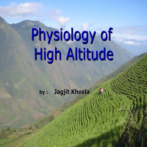 Physiology of high altitude | PPT