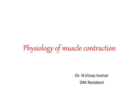 MUSCLE PHYSIOLOGY 1 | PPT