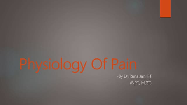 Pain gate theory | PPT