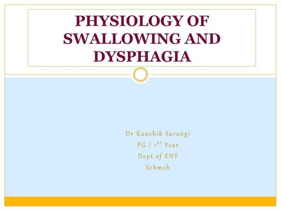 Swallow Reflex.pptx physiology lectures | PPT