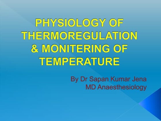 Physiology of heat and cold | PDF