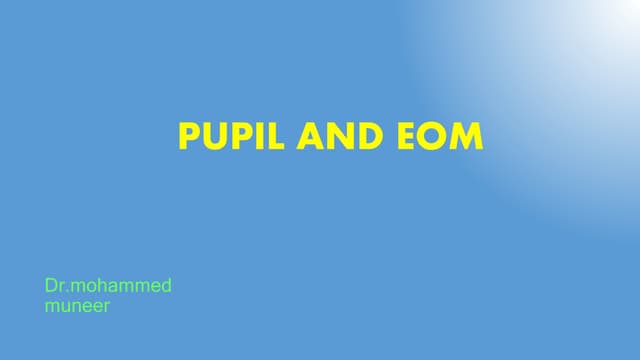 PATHWAY OF LIGHT REFLEX AND NEAR REFLEX.pptx