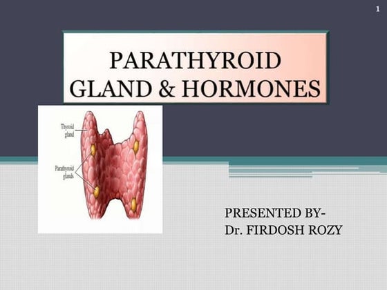 DPT - Biochemistry & Genetics - II (Hormones) Thyroid, Parathyroid ...