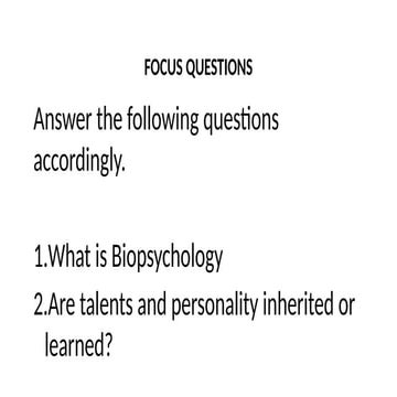 PhysioPsych-1.pptx for Psychology students | PPT