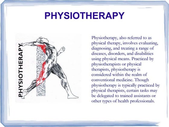 Introduction to physiotherapy | PPT