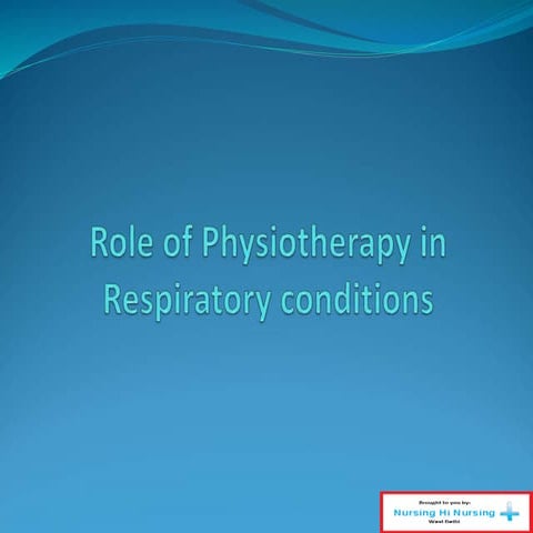 Physiotherapy | PPT