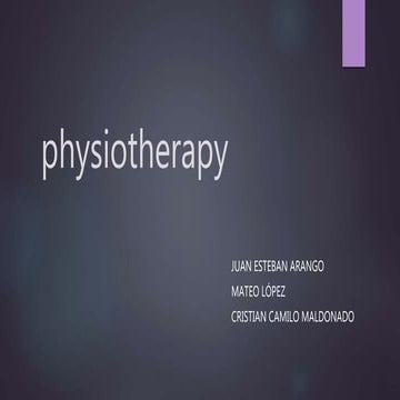 Physiotherapy | PPTX | Physical Therapy | Wellness