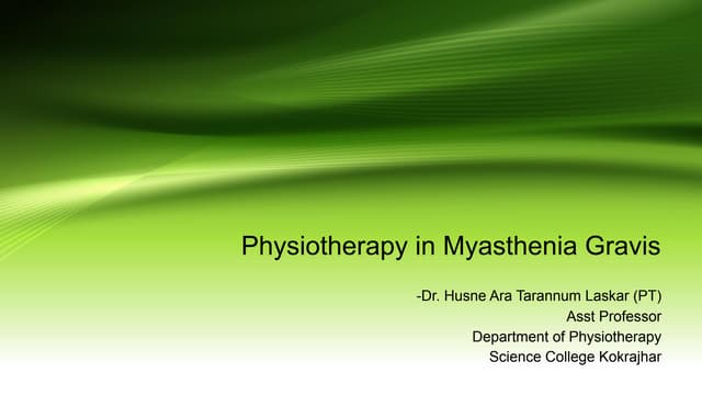 Guillain-Barré Syndrome Physiotherapy Assessment and Management | PDF