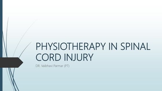 Spinal cord injury assessment | PPT