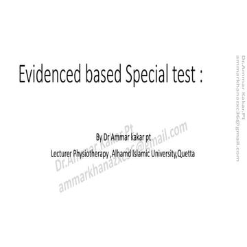physiotherapy special test .Evidenced based.pptx