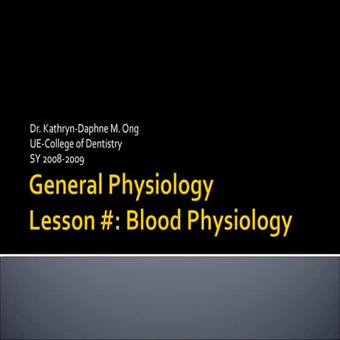 Physio blood physiology | PPT