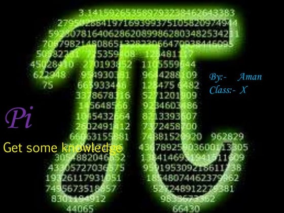 presentation on pi.pptx | Physics | Science