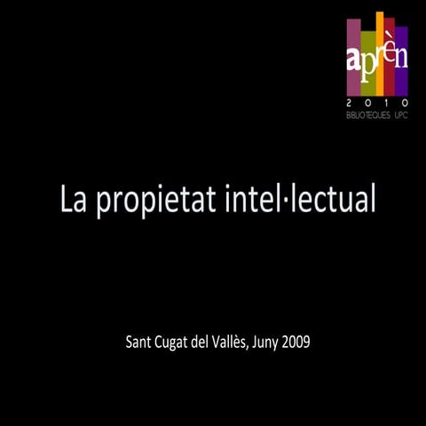 La Propietat intel·lectual | PPT