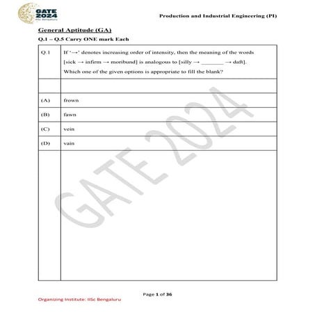 GATE Production and Industrial Engineering (PI24S1.pdf