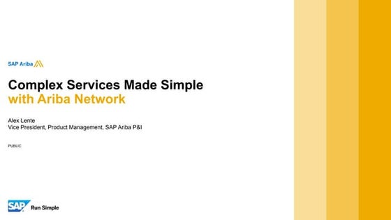 HOW TO CREATE A SERVICE ENTRY ML81N TRAINING SLIDE PACK.pptx | Business ...