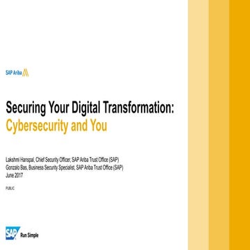 Securing Your Digital Transformation: Cybersecurity and You | PPTX
