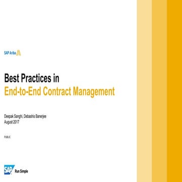 Best Practices in End-to-End Contract Management - SID 51374 | PPTX