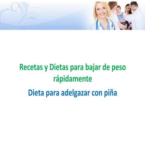 dietas y recetas para adelgazar: dieta para perder peso con piña | PPT ...
