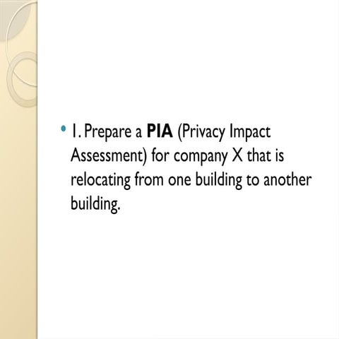 Privacy Impact assessment for companies | PPTX