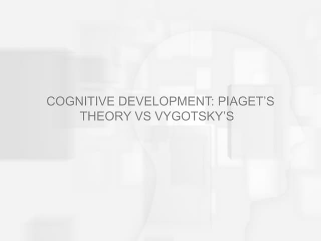 Piaget's theory of cognitive development | PPTX