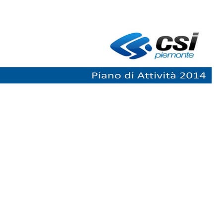 Piano attivita Csi Piemonte 2014 | PDF