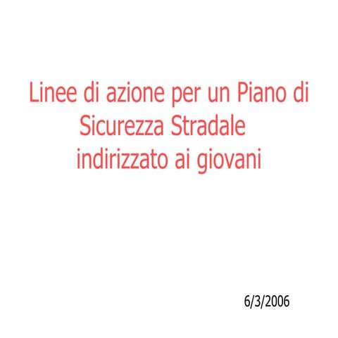 Sicurezza Stradale | PDF