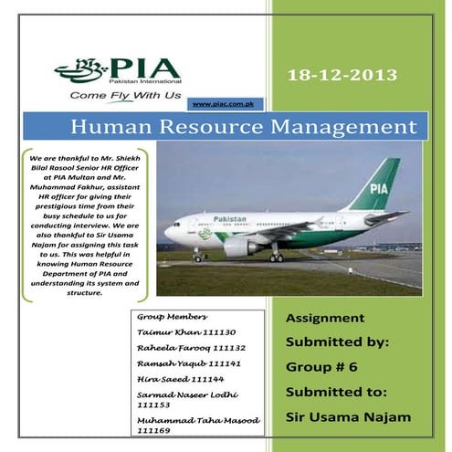 PIA Human Resource | DOCX