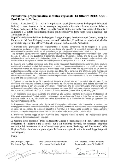 Recommendation letter dott. Cingari Giorgio | PDF