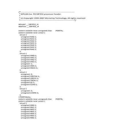 PIC18F452 | PDF