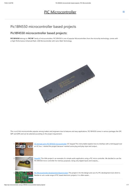 Pic16f877a microcontroller based projects list _ PIC Microcontroller.pdf