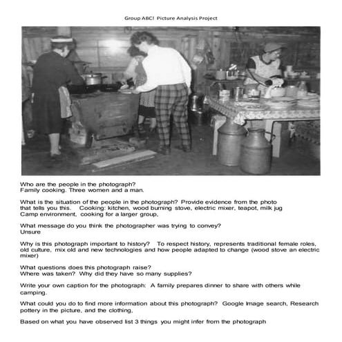 Pic analysis group activity | DOCX