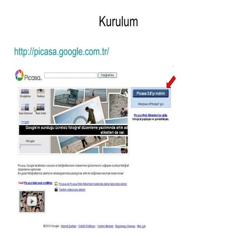 Picasa kullanım kılavuzu | PPT