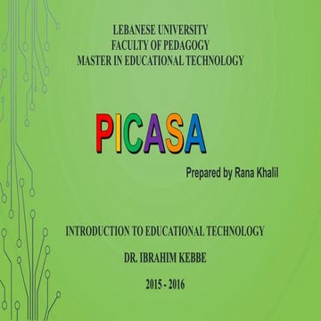 Picasa presentation | PPTX