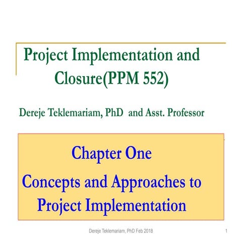 project implimentation chapter oneppt | PPT