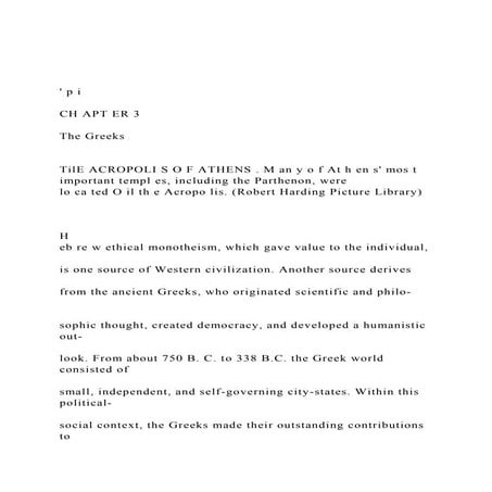 Greek Culture And Thought William Linn Westermann | PDF