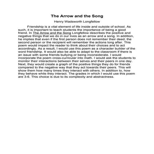 Pick the arrow and the song | PDF