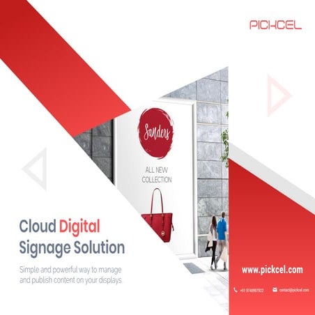 Pickcel digital signage overview | PDF
