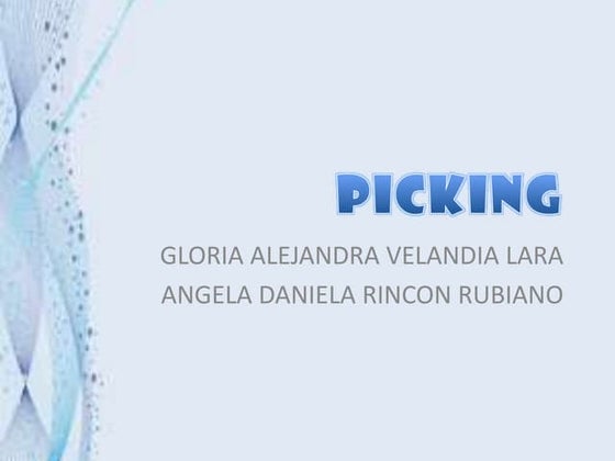 Picking and its classification | PPTX | Needlework | Arts and Crafts