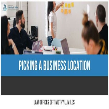 Picking a Business Location | PPT