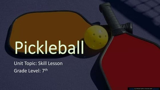 A World of Pickleball | PPTX
