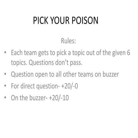 Pick your poison | PPTX | Aviation Industry | Industries