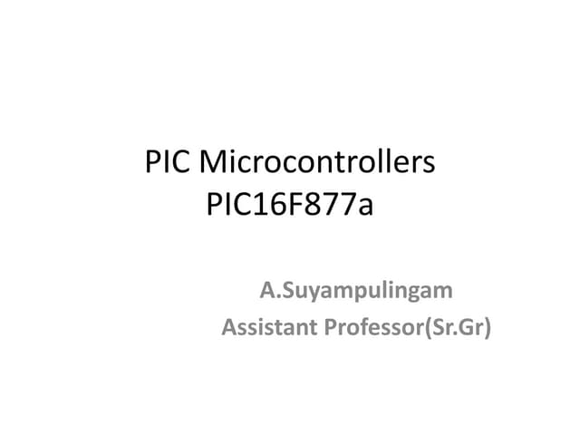 PIC Microcontrollers: Powering Versatile Embedded Solutions PIC Microcontrollers: Powering Versatile Embedded Solutions